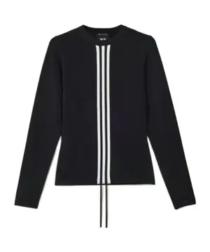 Y3 Long Sleeve T-shirt With Heat-transfer Logo