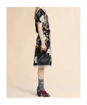 Marni Pannier Bucket Bag In Calfskin Leather