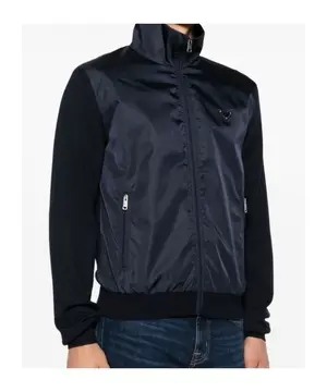 Prada Logo Plaque Zip Jacket