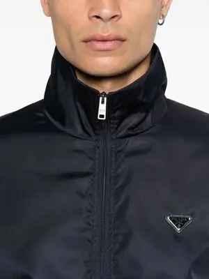 Prada Logo Plaque Zip Jacket