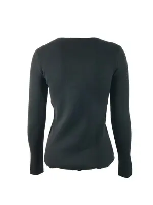 Emporio Armani Round Neck Long Sleeve Cardigan
