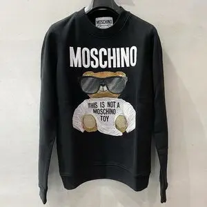 Moschino Teddy Graphic Print Sweatshirt - Black