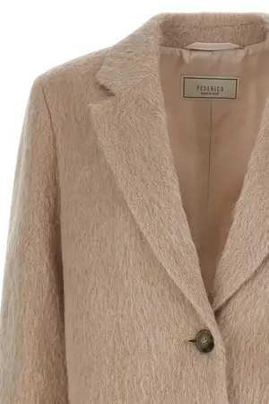 Peserico Single-breasted Blazer - Nude