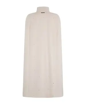 Peserico Embellished Straight Hem Cape