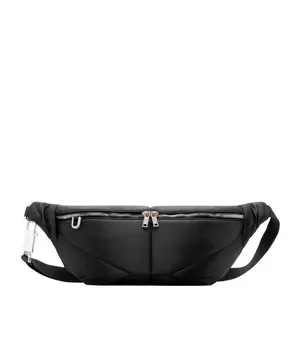 Moncler Quilted Zipped Belt Bag - Black