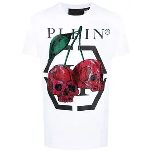 Philipp Plein Decorated Cherry Printed T-shirt