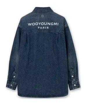 WOOYOUNGMI Denim Shirt With Back Logo