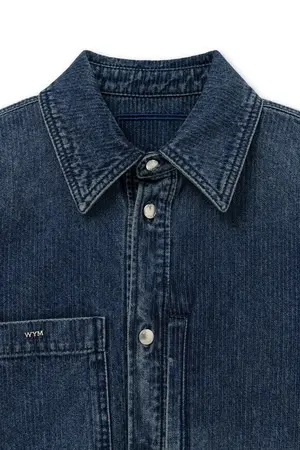 WOOYOUNGMI Denim Shirt With Back Logo