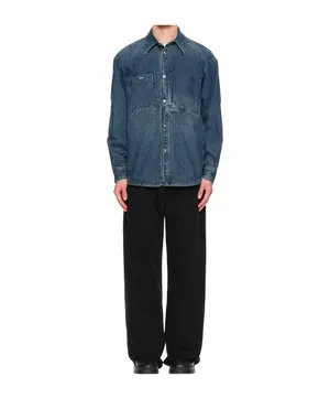 WOOYOUNGMI Denim Shirt With Back Logo