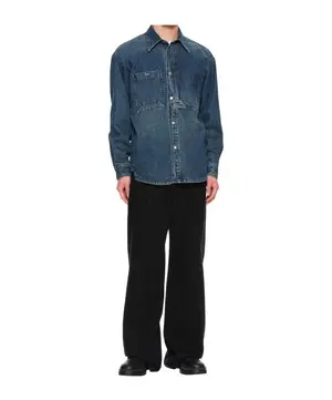 WOOYOUNGMI Denim Shirt With Back Logo