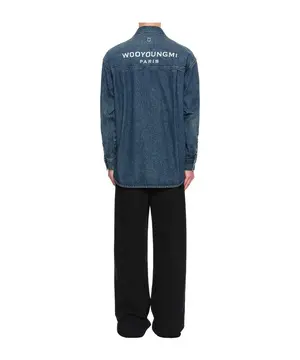 WOOYOUNGMI Denim Shirt With Back Logo