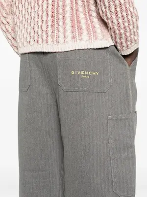 Givenchy Couture Seam Cargo Trousers - Grey