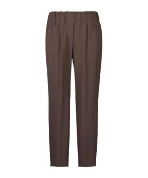 Brunello Cucinelli High-waist Cropped Trousers - Brown