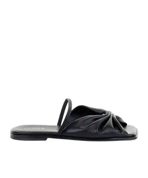 VIC MATIE Pleated Slide Sandals
