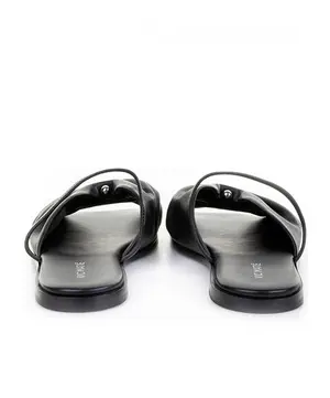 VIC MATIE Pleated Slide Sandals