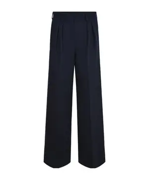 Max Mara Wide-leg Belted Pants - Black