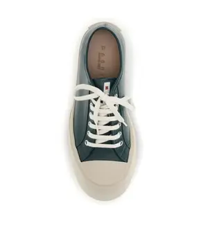 Marni Pablo Logo Patch Lace-up Sneakers - Nude