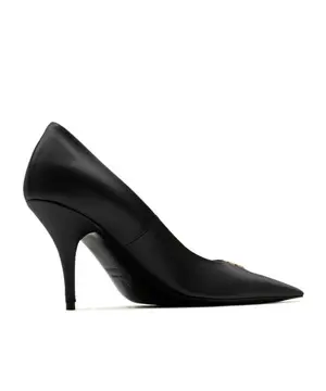 Balenciaga Logo Plaque Pointed-toe Pumps