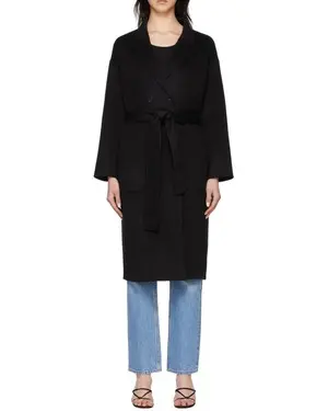 ANINE BING V-neck Double-breasted Coat - Black