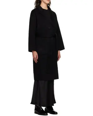 ANINE BING V-neck Double-breasted Coat - Black