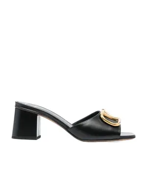 Valentino Garavani Vlogo Signature Square Open Toe Sandals