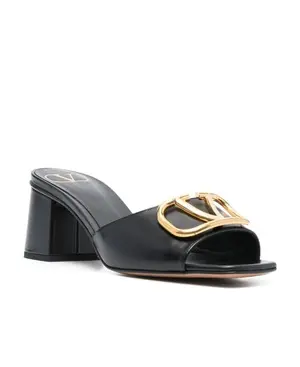 Valentino Garavani Vlogo Signature Square Open Toe Sandals