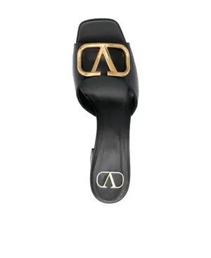 Valentino Garavani Vlogo Signature Square Open Toe Sandals