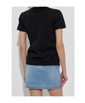 Versace Logo Print T-shirt - Black
