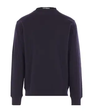C.P. COMPANY Lens Fleece Crewneck Sweatshirt - Black
