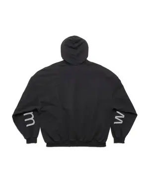 Balenciaga Logo Printed Oversized Hoodie