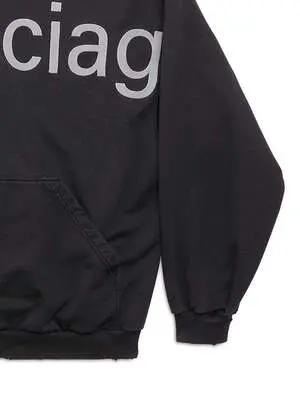 Balenciaga Logo Printed Oversized Hoodie