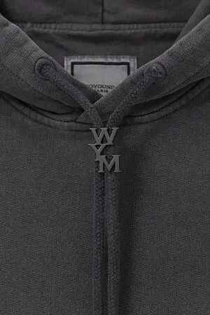 WOOYOUNGMI Logo Patch Hooded Sweater