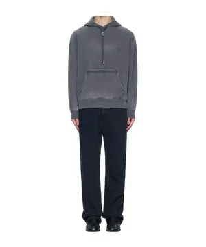 WOOYOUNGMI Logo Patch Hooded Sweater