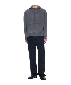WOOYOUNGMI Logo Patch Hooded Sweater