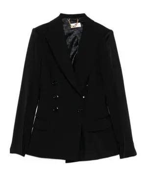 Elisabetta Franchi Double-breasted Blazer - Black