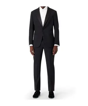Giorgio Armani Peak-lapel Single-breasted Suit - Black