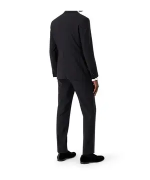Giorgio Armani Peak-lapel Single-breasted Suit - Black