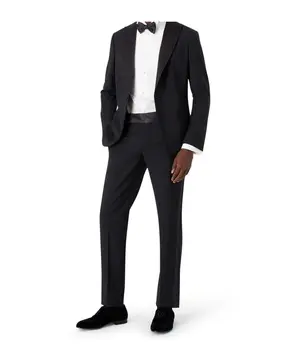 Giorgio Armani Peak-lapel Single-breasted Suit - Black