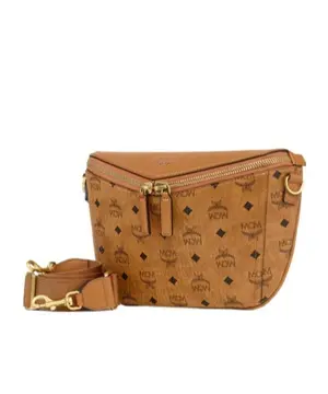 Mcm Small Diamant 3d Crossbody Bag - Cognac Brandy