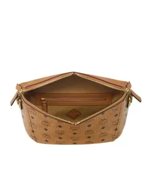 Mcm Small Diamant 3d Crossbody Bag - Cognac Brandy