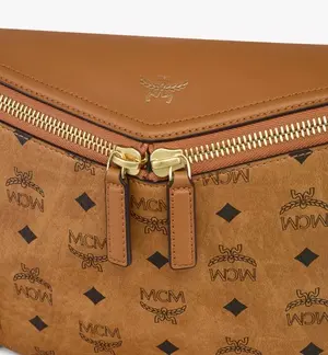Mcm Small Diamant 3d Crossbody Bag - Cognac Brandy