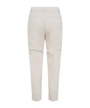 Peserico Tapered Trousers With Cuffed Hem - White
