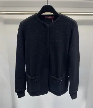 Max Mara Long-sleeved Casual Jacket With Embellished Pockets
