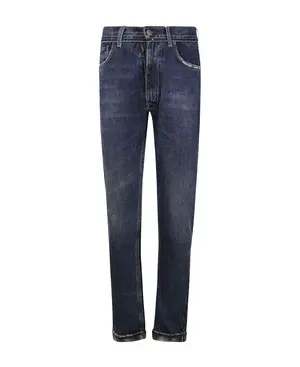 MAISON MARGIELA Pendleton Straight-leg Frayed Jeans