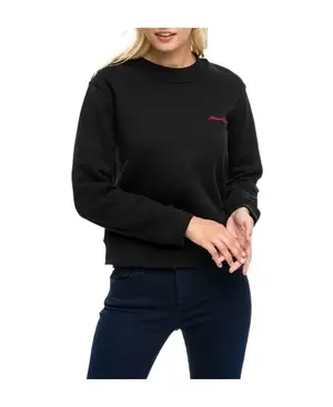 Emporio Armani Round Neck Long Sleeve Sweater With Logo Detail