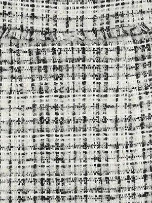 Dolce & Gabbana Tweed Straight-fit Skirt With Frayed Hem