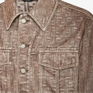 Fendi Ff Monogram Denim Jacket