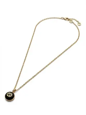 Gucci Interlocking G Pendant Necklace - Yellow