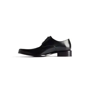 Balenciaga Concorde Derby Shiny Calfskin Leather Shoes