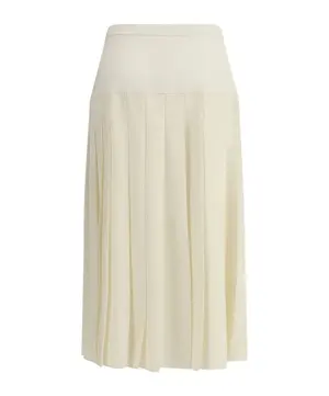 Alessandra Rich Pleated Midi Skirt